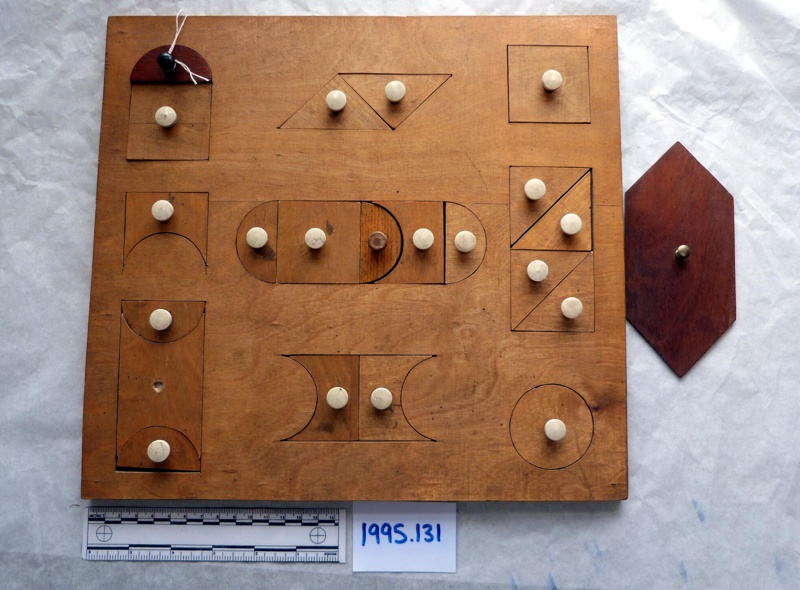 Wooden geometric shape game; 1995.131 | eHive