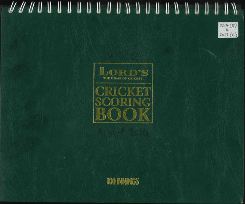 Cricket Score Book W Bourne Co Ltd London 2014 2017 2022 112 3 cricket-score-book-w-bourne-co-ltd-london-2014-2017-2022-112-3