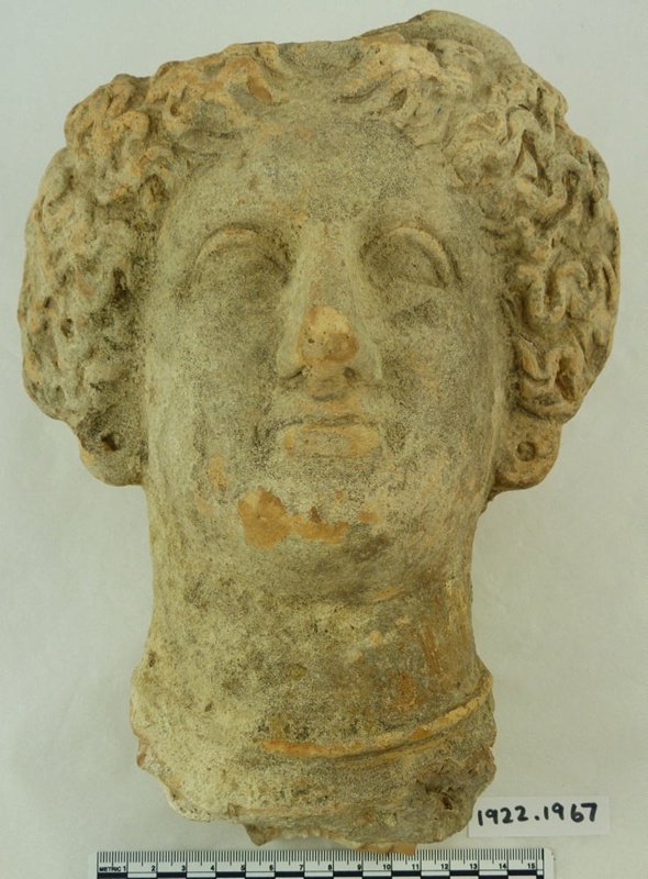 Etruscan ceramic head; 400-300 BC; Etruria (Tuscany, Italy); 1922.1967 ...