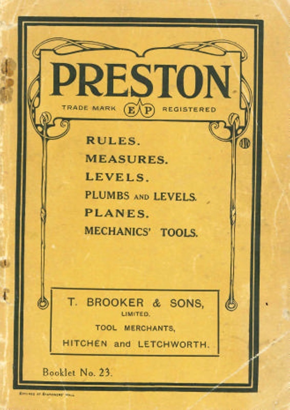 Preston tool catalogue; Edward Preston & Sons, Ltd; 7328/21 | eHive