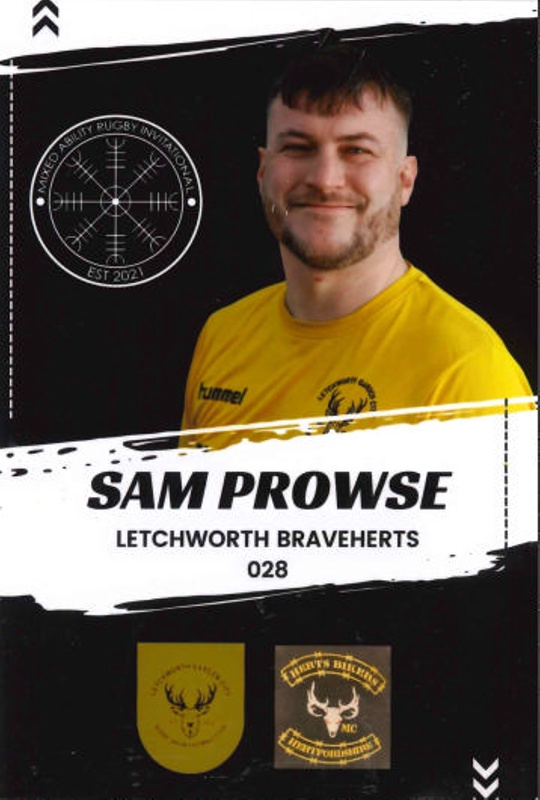 Sam Prowse portrait photo; Mixed Ability Rugby Invitational team; 2022.115 | eHive