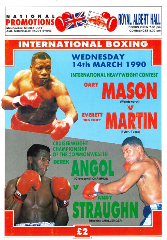Boxing programme; Albert Robins & Co Ltd; 1990; 2022.40 | eHive
