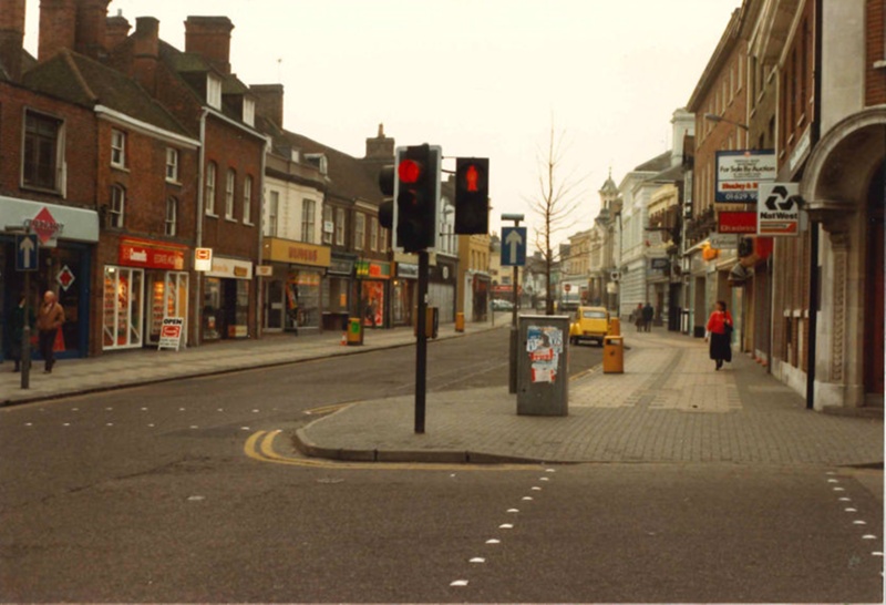 Photograph of Hitchin High Street looking towards Market Place; Dieuwke ...