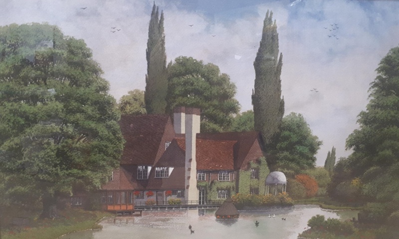 Radwell Mill watercolour; Denis Kelly; 2018.42 | eHive