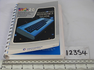 VIC-20 Programmer's Reference Guide; Commodore; 1983; 12354 | eHive