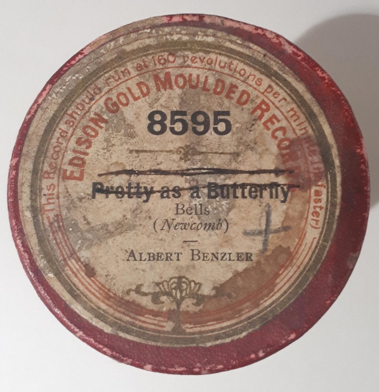 Edison Record: Pretty as a Butterfly (Newcomb) by Albert Benzler ...