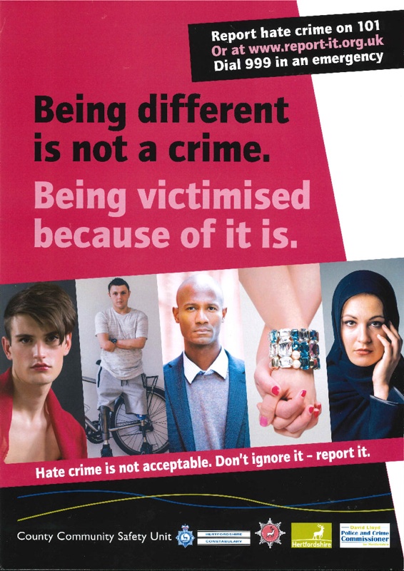 Poster about reporting hate crime; c.2024; 2024.294.7 | eHive