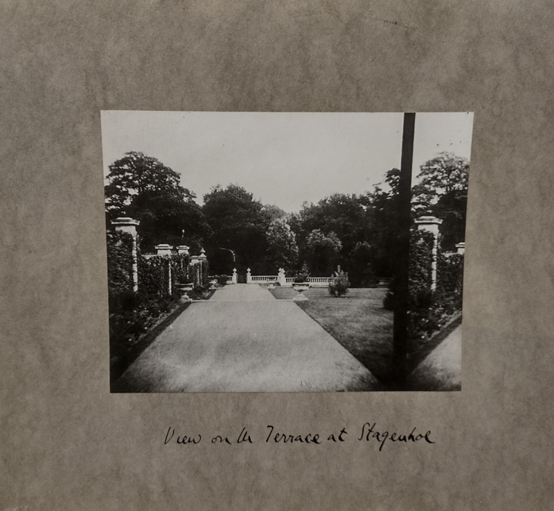 Photograph of a view of the terrace at Stagenhoe; 1856?; 2024.62.1 | eHive