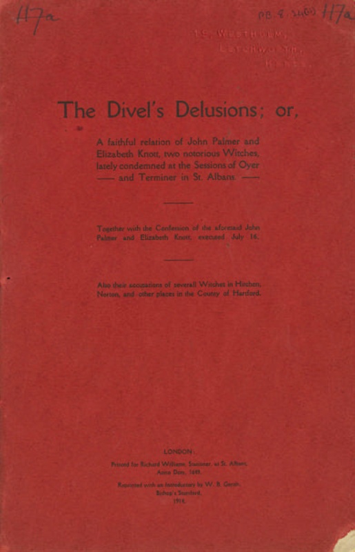 The Divel's Delusions pamphlet; Gerish, W.B.; 1914; 2051/1-2 | eHive