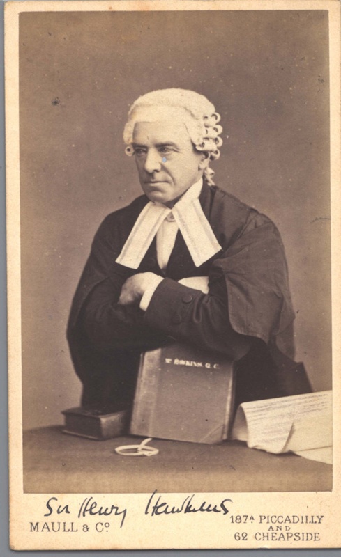 Carte-de-visite of Sir Henry Hawkins; Maull and Co.; 2339/19 | eHive