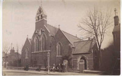 Albumen print of Holy Saviour Church, Hitchin; Latchmore, T.B.; 1865 ...