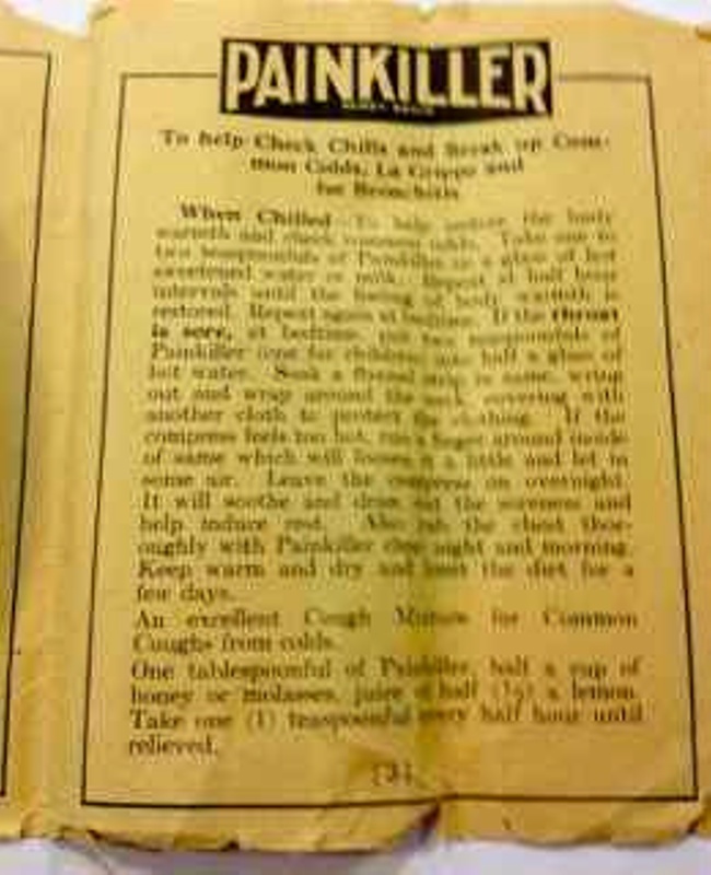 Perry Davis Painkiller; Davis & Lawrence Company; 1845; Fincham ...
