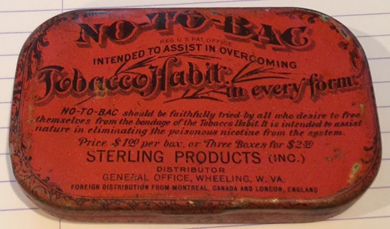 NO-TO-BAC Tablet Tin; Sterling Products, Inc.; 1880s; Fincham ...
