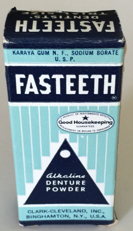 Fasteeth Alkaline Dental Powder; Clark-Cleveland Inc.; Early to mid ...