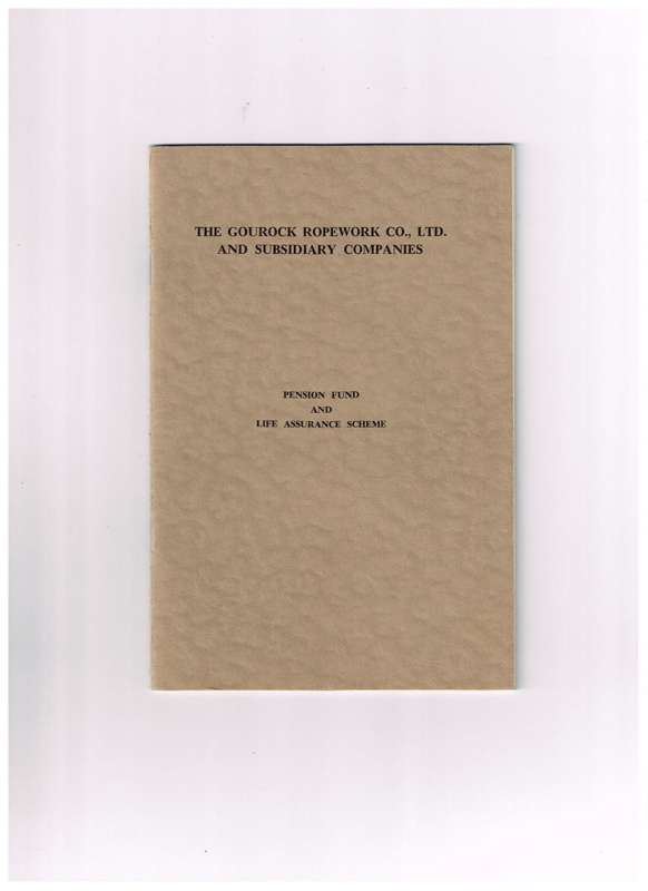 Booklet, The Gourock Ropework Co Ltd. and Subsidiary Companies; Gourock ...