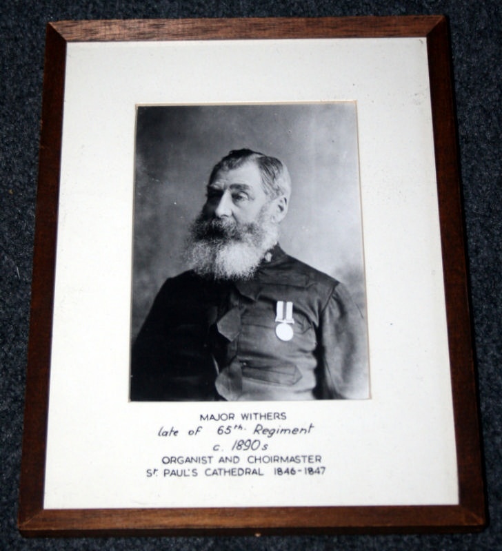 Photograph [Black and white portrait of Major Edward Withers, Organist ...