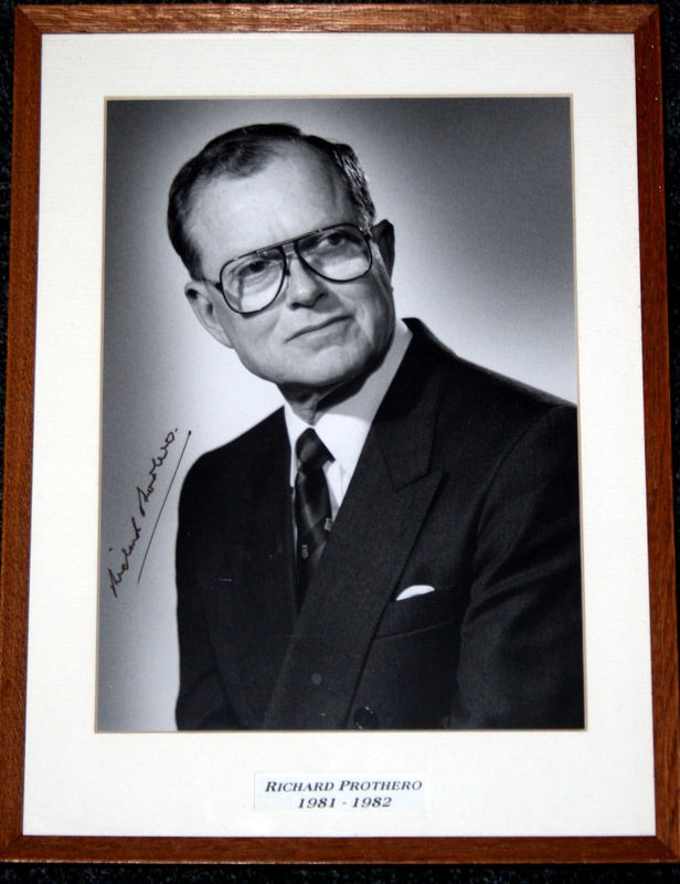 Photograph [Black and white portrait of Richard Prothero, Director of ...