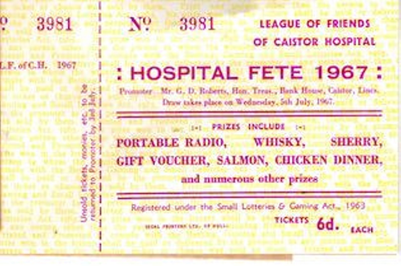 Two Caistor Hospital Raffle Ticket Books; C233 | eHive