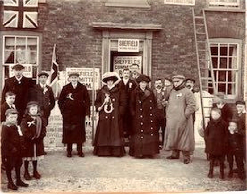 Photograph of the 1909 General Election Sheffield's Committee Room ...