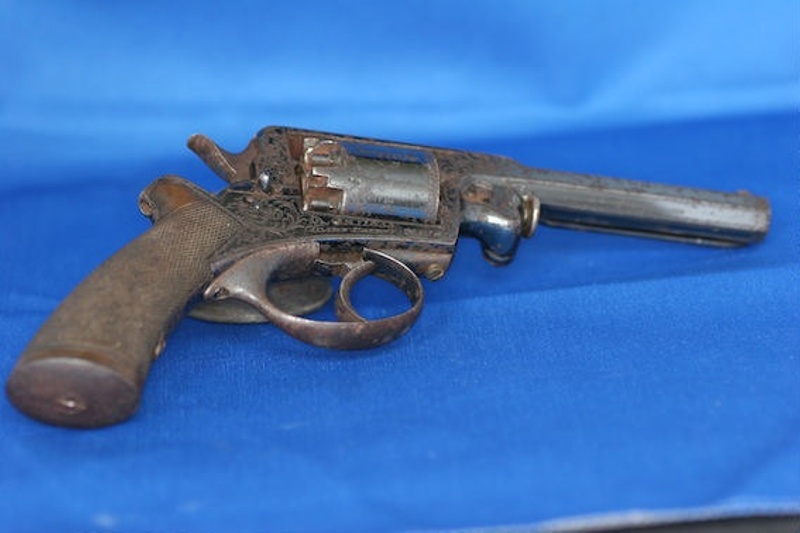 Percussion Cap Revolver; William Needler, 26 Silver Street, Hull; C1860 ...