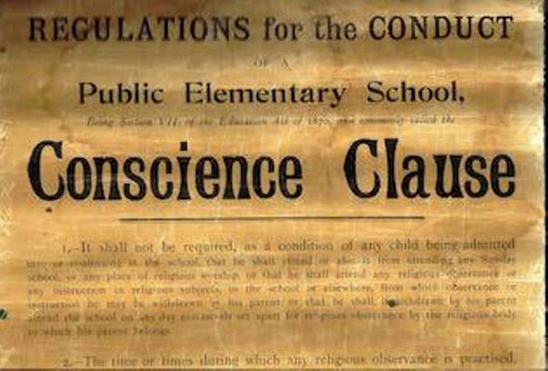 Elementary School Conscience Clause Banner; C0108 | eHive
