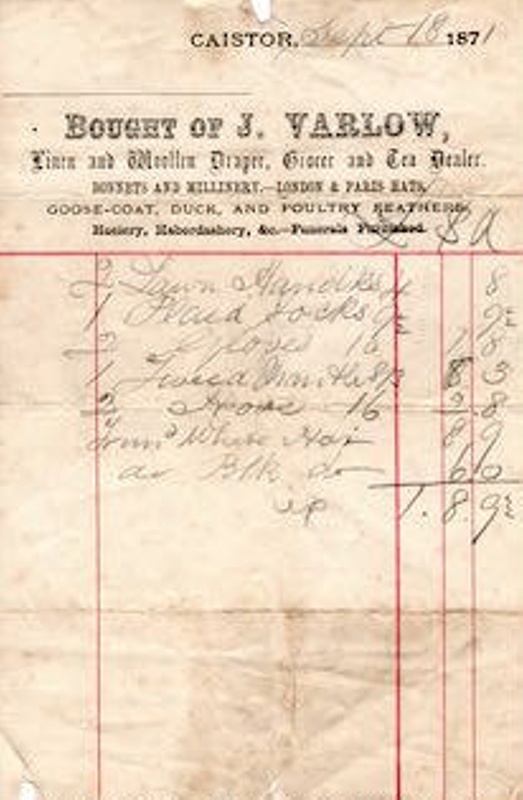 Varlow Family Draper & Grocer South Street & Brigg ; C0103 | eHive