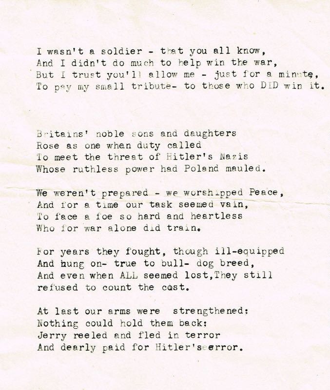 Second World War Poetry ; C485 | eHive