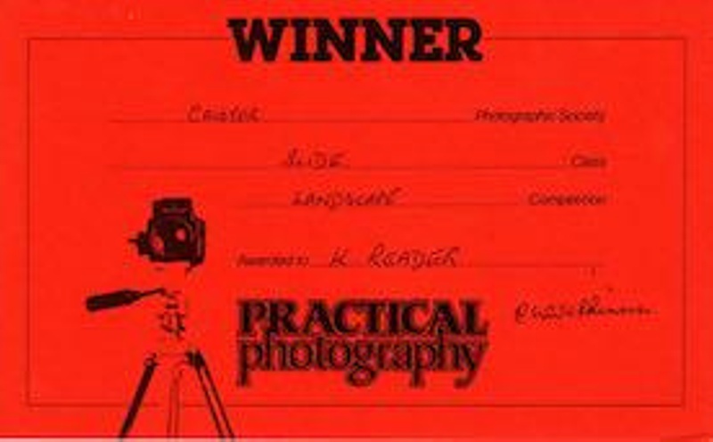 Caistor Camera Club Certificates ; C0061 | eHive