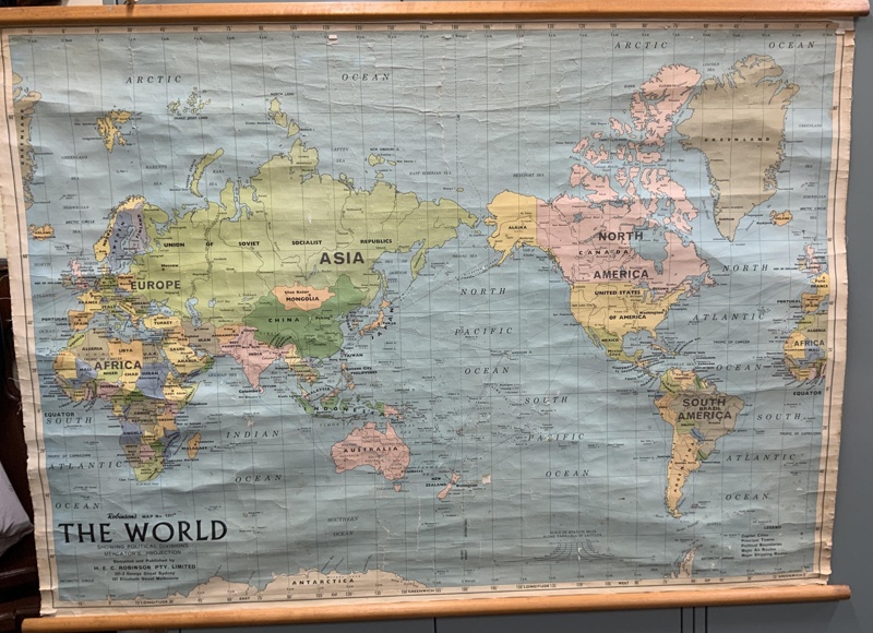 Robinson's Map No. 1317A The World Showing Political Divisions; H.E.C ...