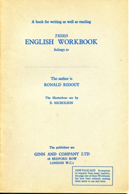 Third English Workbook; Ronald Ridout; 2021-113-2 | eHive