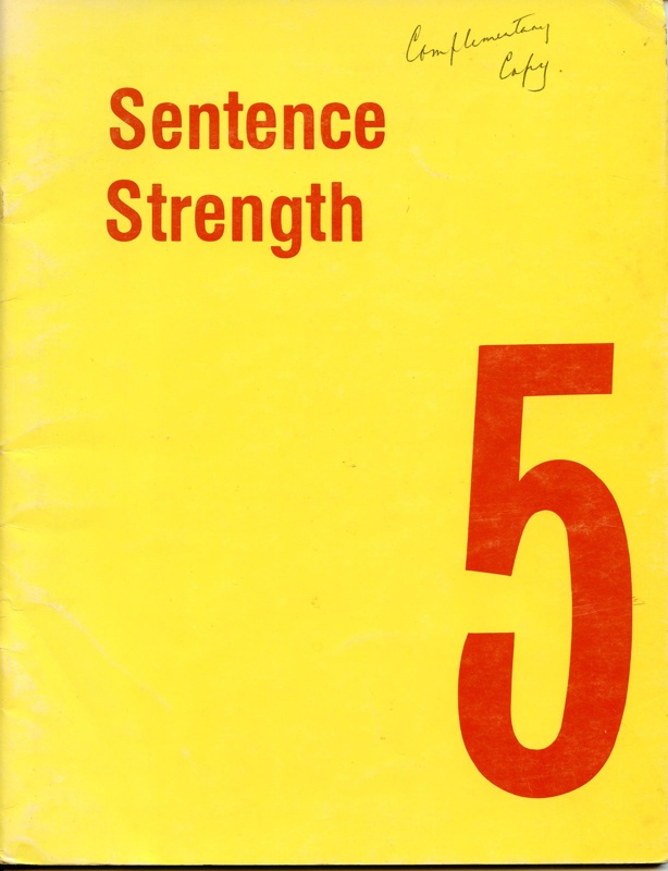 Sentence Strength 5; Leslie M. Waylen; 2021-114-1 | eHive
