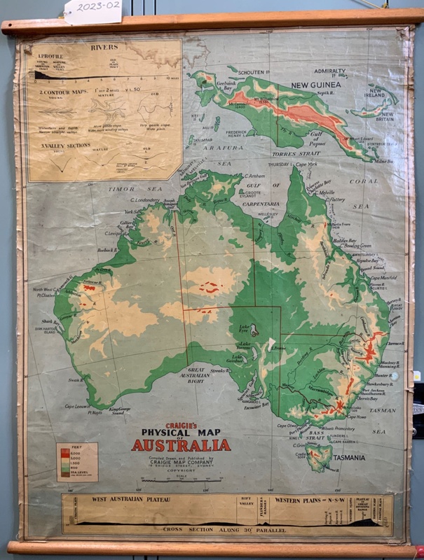 Craige's Physical Map of Australia; Craigie Map Company; 2023-02 | eHive