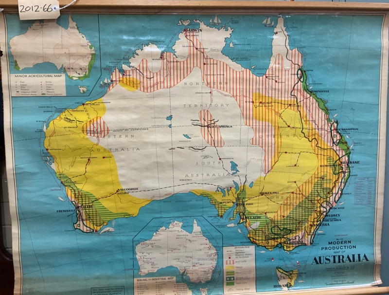 Modern Production Map of Australia - No. 113; Chas H. Scally and Co ...