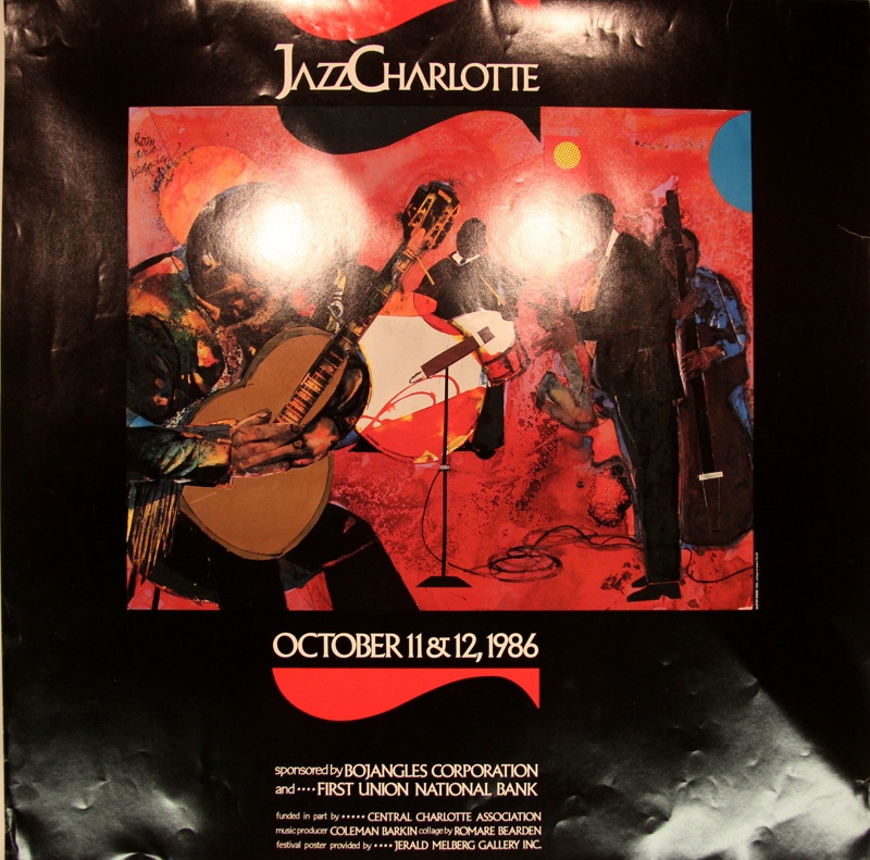 Jazz Charlotte Festival Poster; Jerald Melberg Gallery, Inc.; 1986 ...