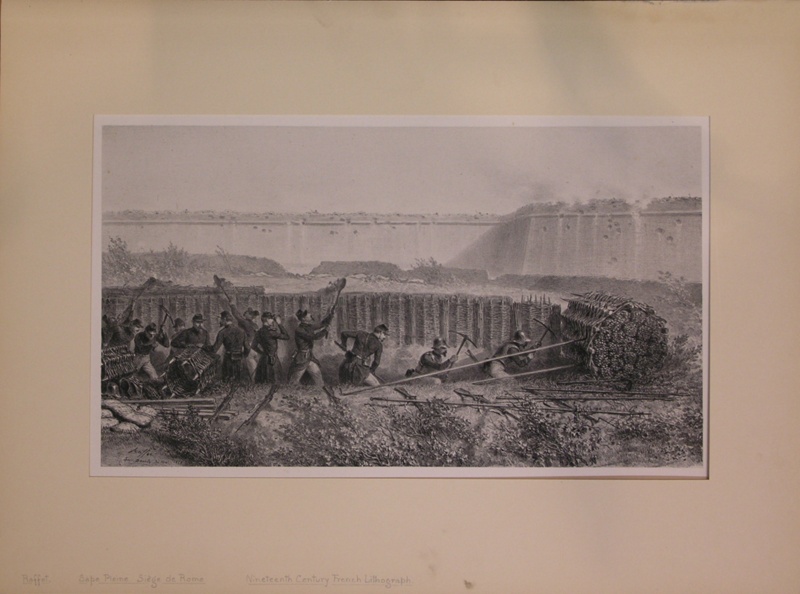 Sape Pleine Siege de Rome; Auguste Raffet (French painter, lithographer ...