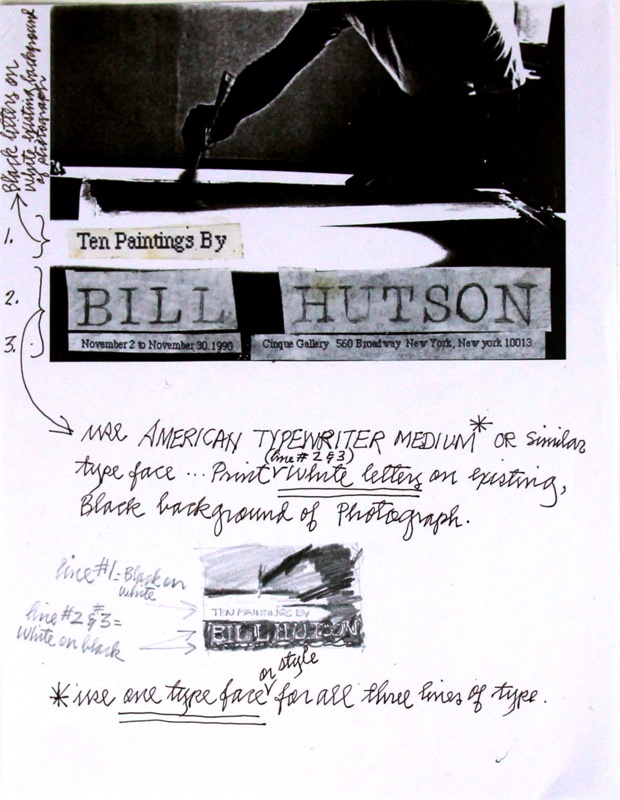 Mock Up for "Ten Paintings by Bill Hutson"; Bill Hutson (American ...