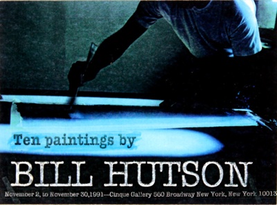 Postcard Mockup for Exhibition, "Ten Paintings by Bill Hutson"; Bill ...