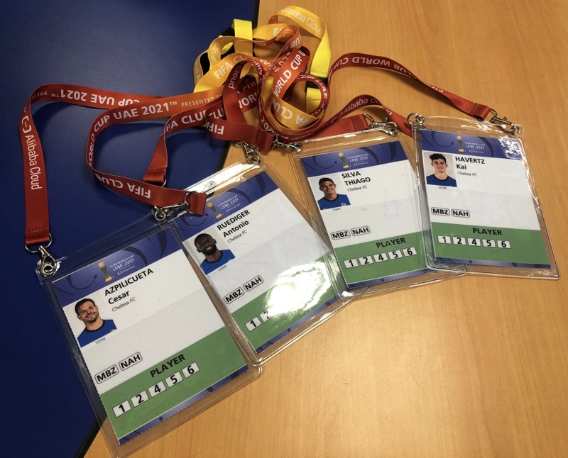 Player Accreditation - 2021 FIFA Club World Cup - Kai Havertz, Antonio ...