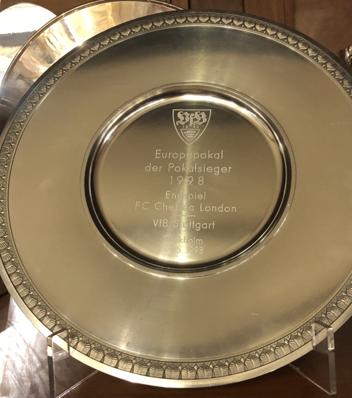 VfB Stuttgart Gift - Silver Plate - 1998 Cup Winner's Cup Final | eHive