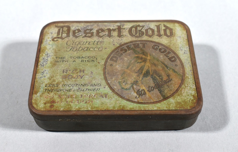 Desert Gold Tobacco Tin; The National Tobacco Company Ltd; before 1957 ...