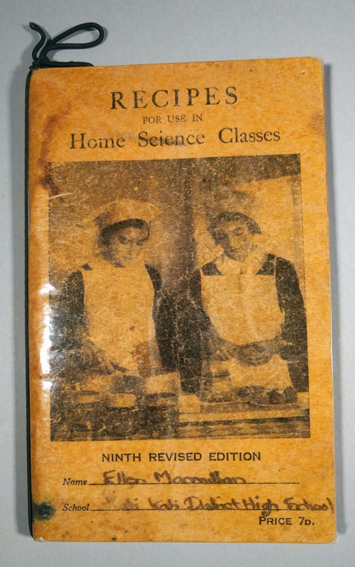 Book: Recipes for use in Home Science classes; Whitcombe & Tombs Ltd ...