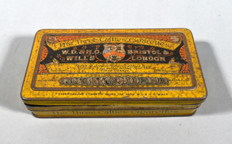 Thee Castles Cigarette Tin; W. D. & H. O. Wills; Unknown; 2024.1.34 | eHive