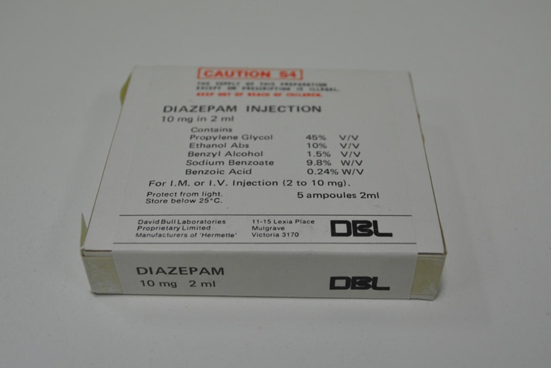 Diazepam Injection; David Bull Laboratories; 1970s; 2016.6 | eHive