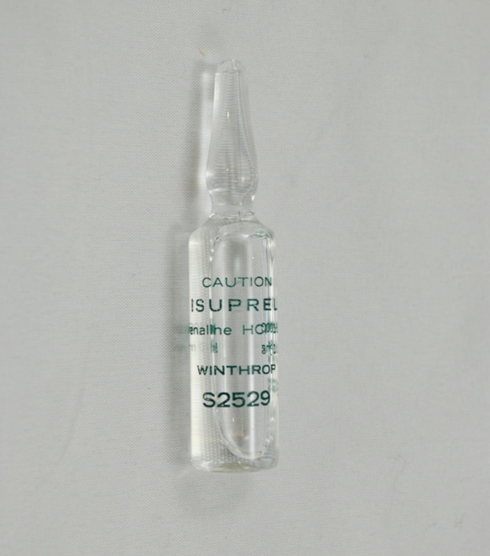 Isuprel, Isoprenaline, HCI; Winthrop Laborotories, New York, Division ...