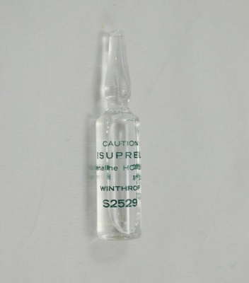 Isuprel, Isoprenaline, HCI; Winthrop Laborotories, New York, Division ...