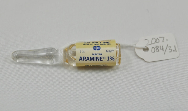 Agent Aramine 1% Metaraminol; Merck Sharp & Dohme (Australia) Pty ...