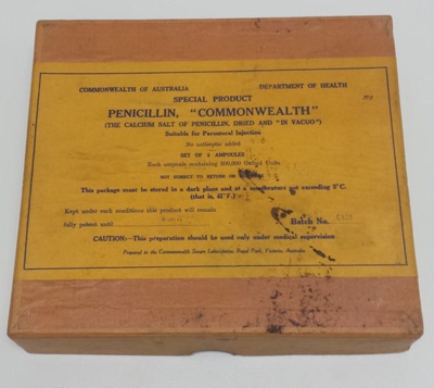 Commonwealth of Australia Penicillin Box; Commonwealth Serum ...