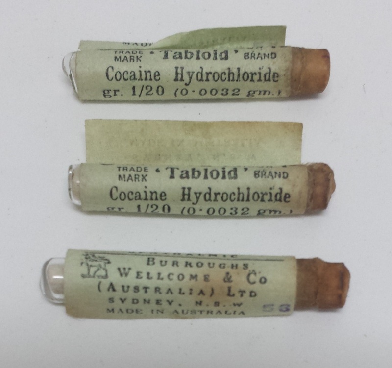 Cocaine Hydrochloride Tabloid (empty); Burroughs Wellcome and Company ...