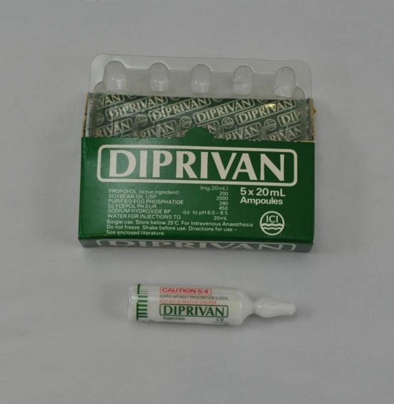 Diprivan Injection I.V.; ICI Australia Ltd. Pharmaceuticals Division ...