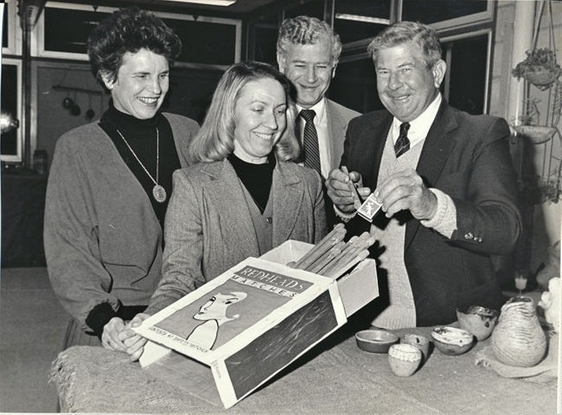 Photograph at Capalaba State High School to promote their 1986 Art Show ...